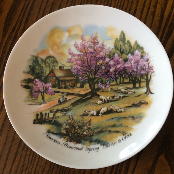 Currier & Ives | Accents | Vintage Currier Ives Spring Season Plate ...